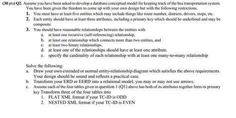 solved q2 assume you have been asked to develop a database
