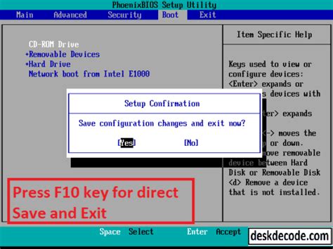 Changing The Boot Sequence Order Priority In BIOS DESKDECODE COM