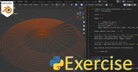 Artstation Beginner Blender Python Exercise Circle Mesh From Scratch Part 2