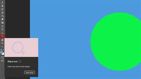 Create New Ellipse Shape And Subtract Shape From Background