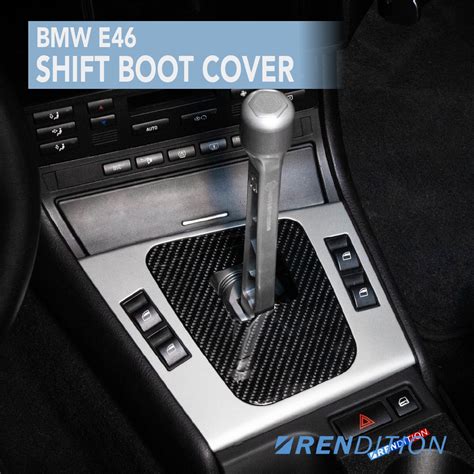 Bmw E46 Shift Boot Cover Snap In Replacement Rendition Custom Rendition Design And Manufacturing