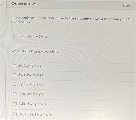 Solved Consider The Following λ Term Remember Expressions