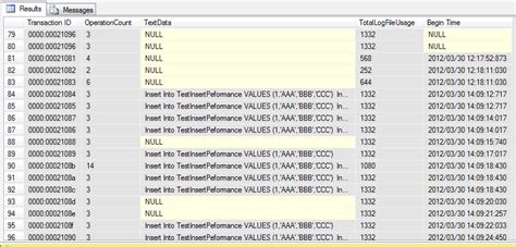 How To Find The Log File Usage For A Transaction In Sql Server 2005