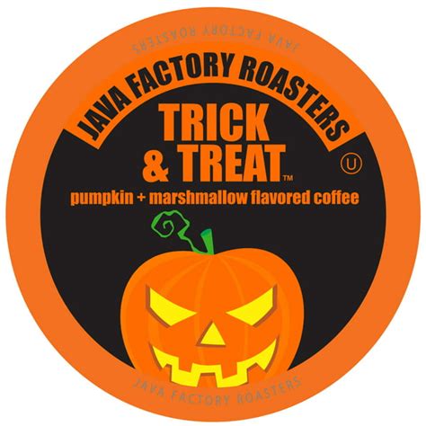 Java Factory Flavored Pumpkin Marshmallow Coffee Podstrick And Treat