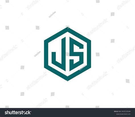 Js Logo Design Vector Template เวกเตอร์สต็อก ปลอดค่าลิขสิทธิ์