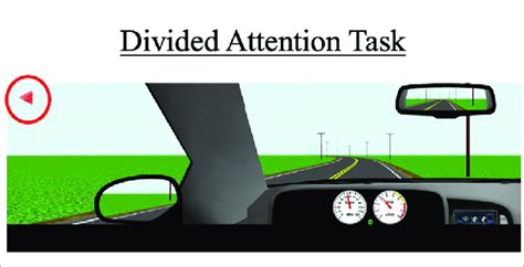 The Divided Attention Task With Arrows Red Circle That Appear On The Download Scientific
