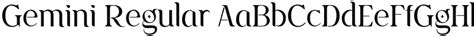 Gemini Font Download Free For Desktop And Webfont