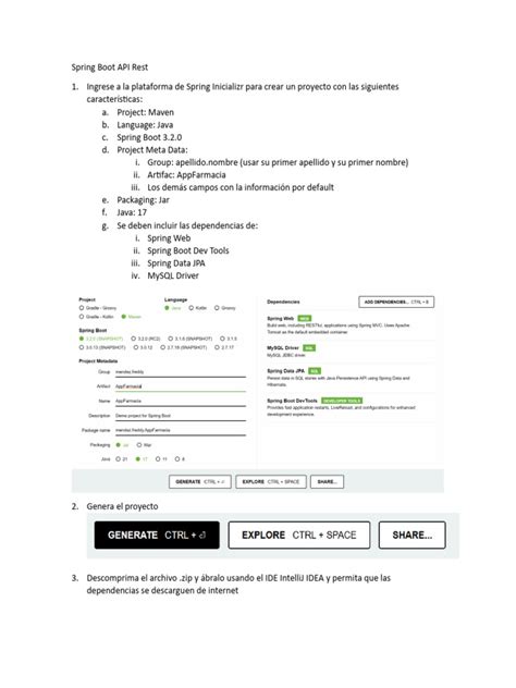 spring boot api rest pdf