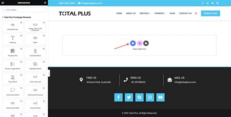 import elementor template on total plus and square plus themes hashthemes