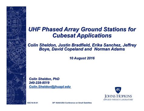 Pdf Uhf Phased Array Ground Stations For Cubesat Applications Dokumen Tips