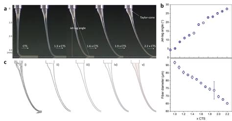 Kinematical Analysis Of Melt Electrowritten Jet A Jet Profiles Taken Download Scientific