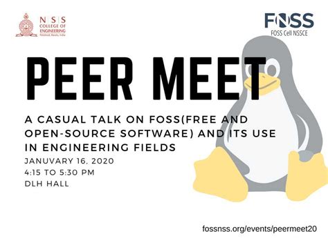 Events • Fossnss • Free And Open Source Software Cell Foss Cell Of Nssce