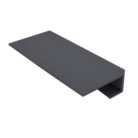 Anthracite Grey Cladding 1 Part Upvc Edge Trim X 3m Tradeline Upvc Limited