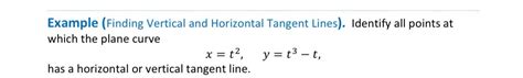 Solved Example Finding Vertical And Horizontal Tangent