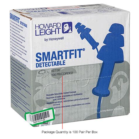 Howard Leight™ Sdt 30 Smartfit® Reusable Earplugs Detectable Corded