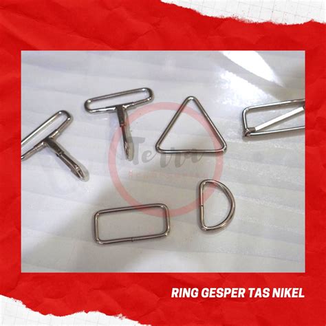 Jual Per Pak Ring Jalan Ring Gesper Tas Rol Nikel Ring D Ring
