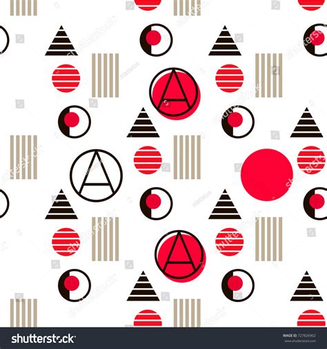 Geometric Simple Seamless Patternconstructivism Art Stylerussian Stock Vector Royalty Free