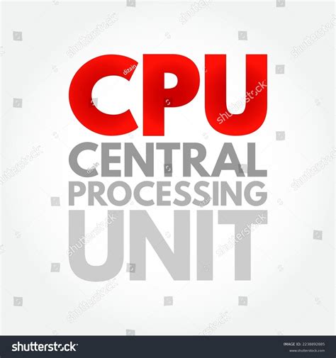 Cpu Central Processing Unit Electronic Circuitry Stock Vector Royalty Free 2238892885