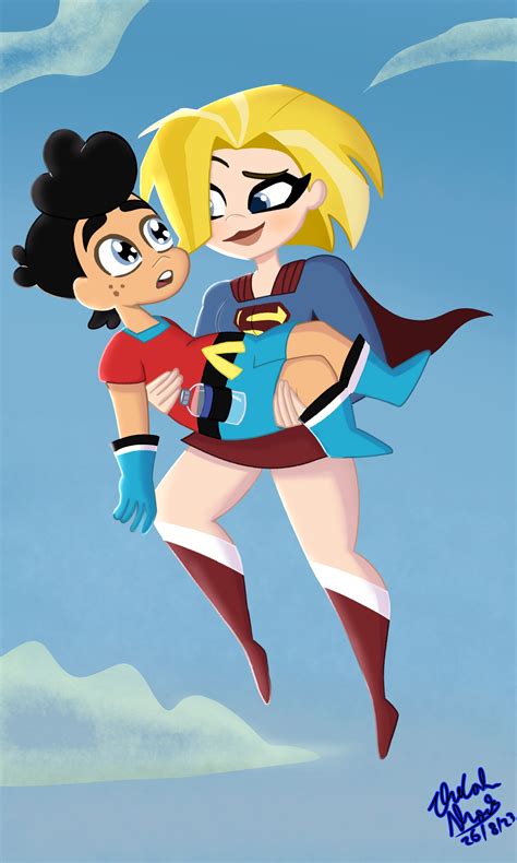 Supergirl Saving Aqualad By Thecalmshock On Deviantart Fandom