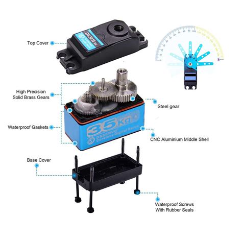Servo 35kg Ds3235sg Pro 270degree Metal Gear Coreless Digital Servo