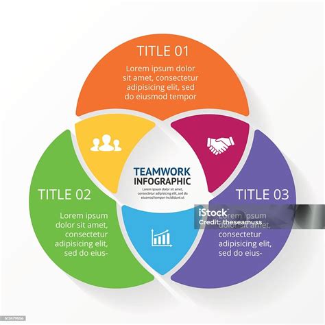 벡터 원형 화살표 인포그래픽 형판 주기 도표 그래프 프레젠테이션 3에 대한 스톡 벡터 아트 및 기타 이미지 3 원형 3가지 개체 Istock