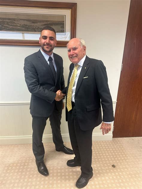 Acm No Republic On Linkedin John Howard Inspires Mr Daniel Lahood Daniel Lahood Holds The