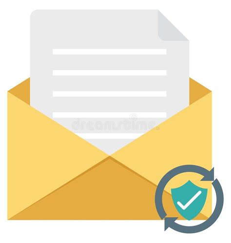 Email Color Isolated Vector Icon That Easily Can Be Modified And Edit Stock Vector