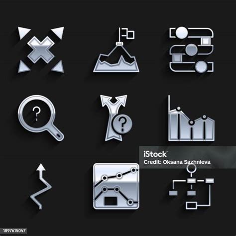 화살표 그래프 차트 다이어그램 계층 구조 조직도 파이 인포그래픽 알 수 없는 검색 및 다양한 방향 화살표 아이콘을 설정합니다