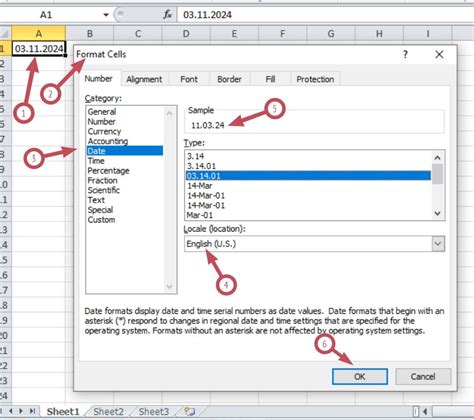 Как да обърна деня и месеца в клетка с дата в Excel Аула бг