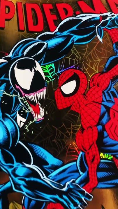 Shorts Venom Versus Spider Man Foil Cover Marvel Symbiotes