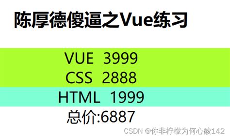 使用vue实现计算总价，再次点击即可取消 vue 选择列表计算总价 csdn博客