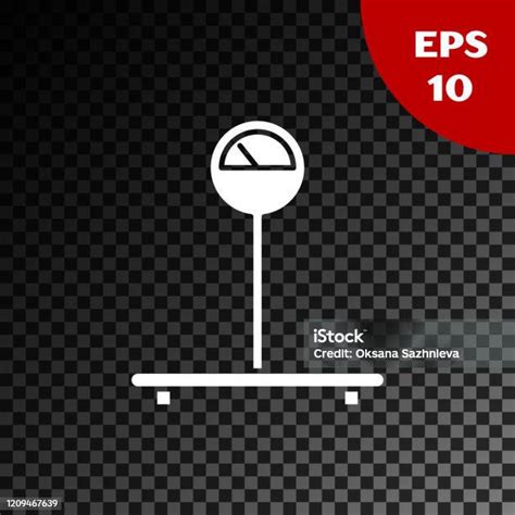 투명 한 어두운 배경에 격리 된 흰색 눈금 아이콘입니다 물류 및 배송 규모의 배달 패키지 의 무게 벡터 일러스트레이션 0명에 대한 스톡 벡터 아트 및 기타 이미지 Istock