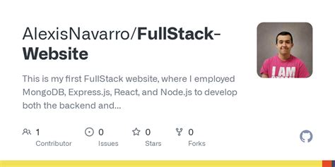 Github Alexisnavarro Fullstack Website This Is My First Fullstack Website Where I Employed