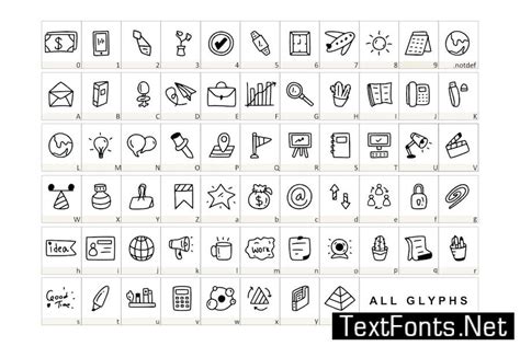 Businessman Dingbat Font