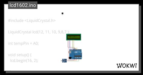 Lcd Temp Wokwi Esp32 Stm32 Arduino Simulator