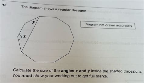 Solved The Diagram Shows A Regular Decagon Diagram Not Drawn