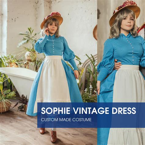 Hyler Flytte Slott Sophie Cosplay Sophie Howls Moving Castle Dress