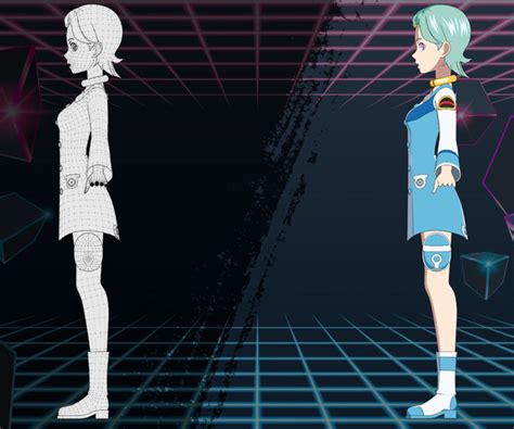 Artstation Eureka Eureka Seven 3d Model Blender Resources