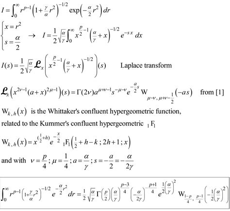 Integration I Know The Following Integral Can Be Computed In Closed Form But I Cant Figure