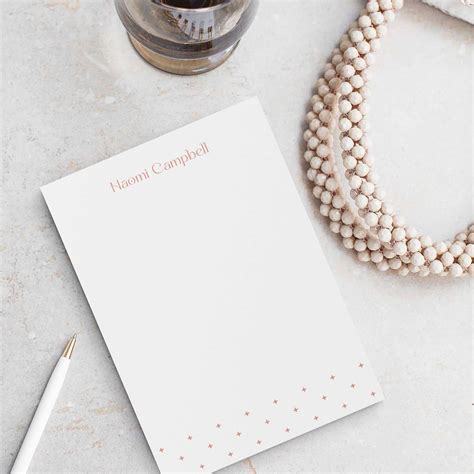 Personalized Naomi Star Notepad Blú Rose Designs