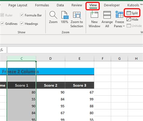 How To Freeze Two Columns In Excel Basic Excel Tutorial