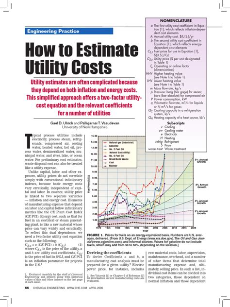 How To Estimate Utility Cost Pdf