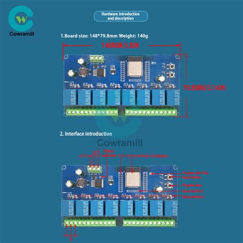 DC5V 30V ESP32 WIFI Bluetooth BLE 8 Channels Relay Ubuy India