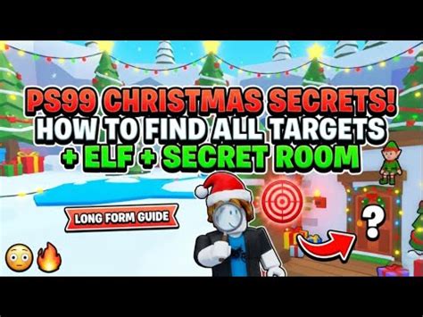 How To Find All The Targets Elf On The Shelf Secret Room In Ps99 😳