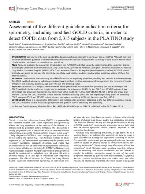 Pdf Assessment Of Five Different Guideline Indication Criteria For