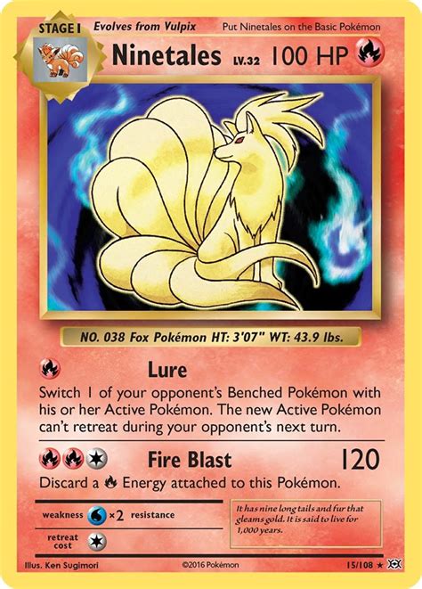 Ninetales Xy Evolutions Pokemon Ninetales Xy Evolutions Pokemon