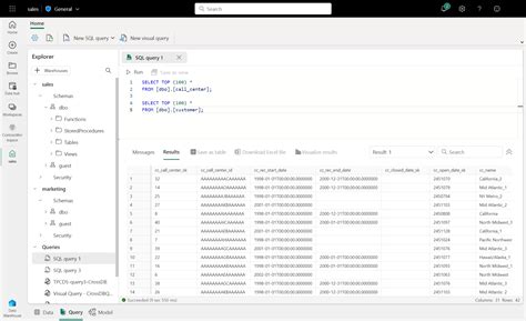 SQL sorgu düzenleyicisini kullanarak sorgulama Microsoft Fabric
