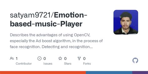 Github Satyam9721 Emotion Based Music Player Describes The