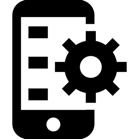 Mobile App Developing Basic Straight Filled Icon