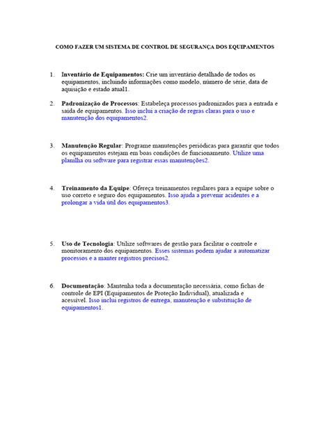 Como Fazer Um Sistema De Control De Segurança Dos Pdf